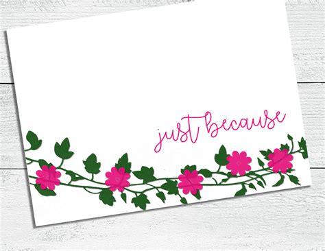Just Because Cards Printable