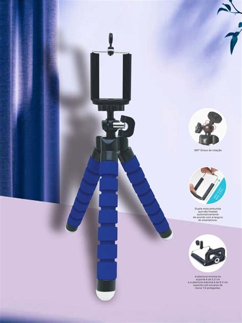 Mini Tripé Flexível Universal Articulado Para Celular e Câmeras SHEIN