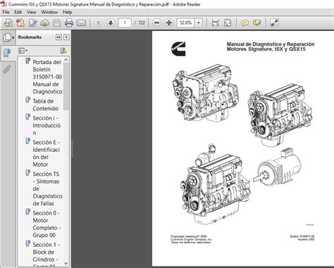 Cummins ISX y QSX15 Motores Signature Manual de Diagnóstico y