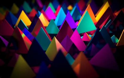 Premium AI Image A Colorful Pyramid With The Word Pyramid On It
