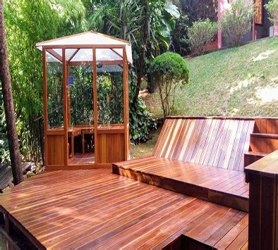 Deck de Madeira Ipê Rajado Comercial 5cm Allmad Madeiras
