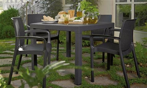 Mesa Armable De Lujo Tipo Rattan Terraza Jard N Env O Gratis
