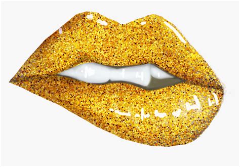 Gold Glitter Lips Png Lipstutorial Org