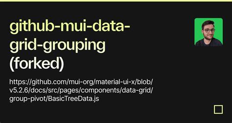 Github Mui Data Grid Grouping Forked Codesandbox