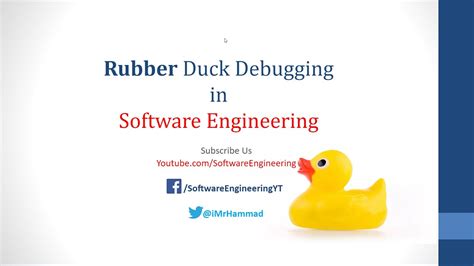 Rubber Duck Debugging In Software Testing Youtube