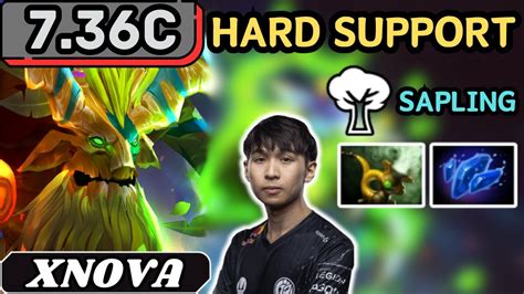 7 36c Xnova TREANT PROTECTOR Hard Support Gameplay Dota 2 Full