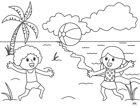 Printable Beach Coloring Sheets At Gendorianblog Blog