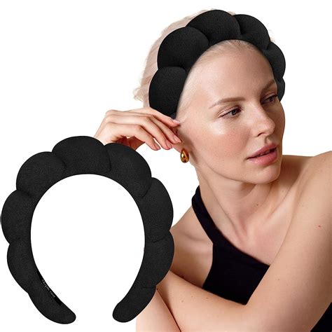 Amazon MAPICNNT Spa Headband For Washing Face Cute Black Makeup