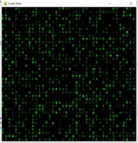 【黑客帝国】代码雨来啦 基于pygame实现 import pygame 参数 screensize 600 600 black 0 0 csdn博客