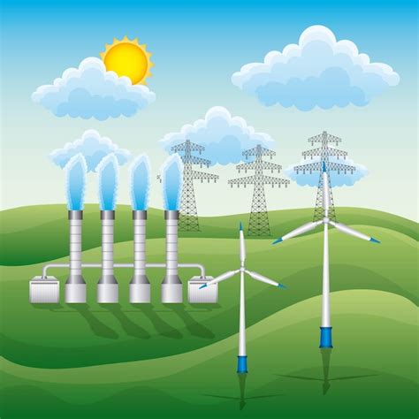 Ilustraci N De Vector De Energ A Renovable Vector Premium