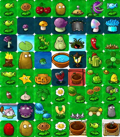 Plants Vs Zombies Personajes Plantas Todas Png Yuwie
