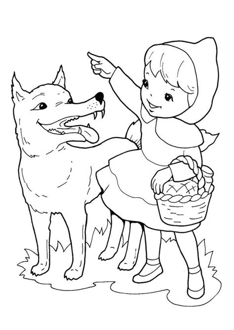 Coloriage Petit Chaperon Rouge Coloring Pages