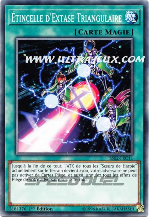 Étincelle d Extase Triangulaire SS02 FRC11 Carte Yu Gi Oh Cartes à