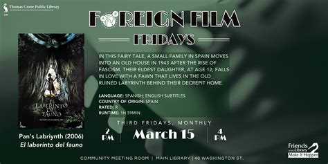 Foreign Film Friday Pans Labyrinth 031524