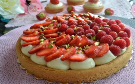 Tarte Aux Fraises et Framboises Sur Sablé Breton Toutes Recettes