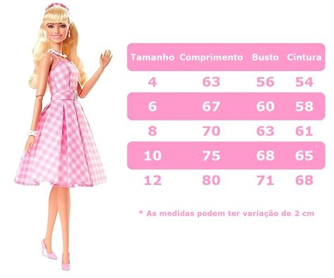 Vestido Infantil Barbie Rosa Xadrez Branco Cinto C Fivela Elo