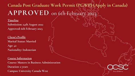Approval For Canada Post Graduate Work Permit Pgwp Apply In Canada