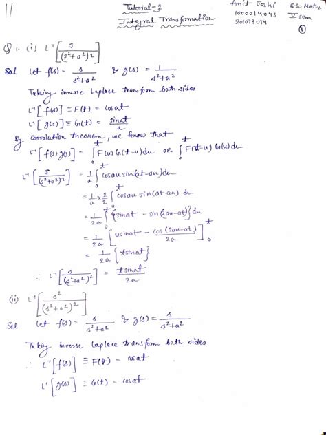 tut2 integral transform pdf