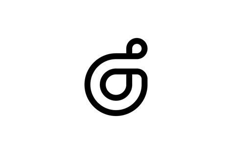 Black Letter D Outline Logo Graphic By Onripus Creative Fabrica