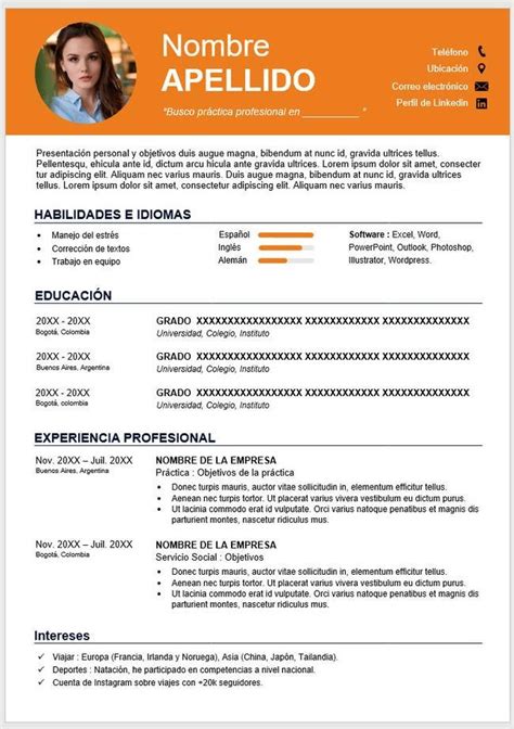 20 Plantillas De CV En Word Gratis Para Descargar 2024