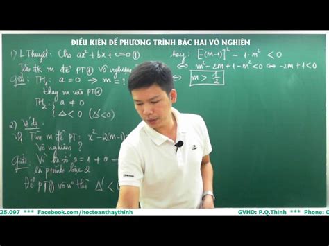 Điều Kiện Để Phương Trình Bậc 2 Vô Nghiệm Khám Phá Công Thức và Ứng Dụng