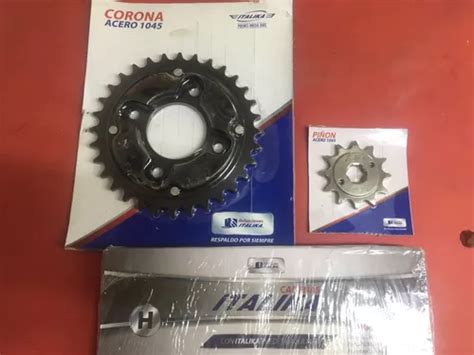 Kit Sprocket Engranes Original Italika Tc Tc Env O Gratis