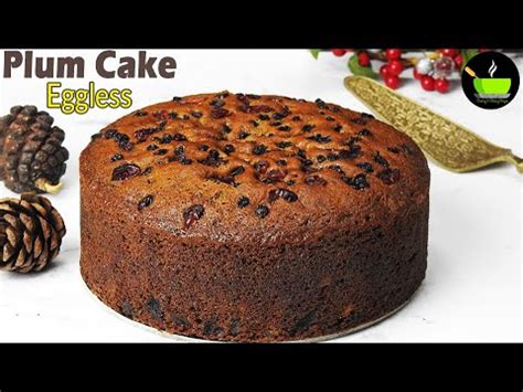 Eggless Christmas Plum Cake No Rum Kerala Plum Cake Recipe