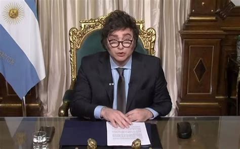 Javier Milei hablará por cadena nacional este 22 de abril Nota Social
