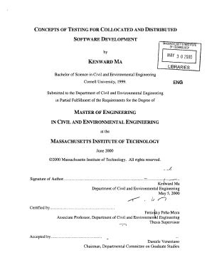 Fillable Online Dspace Mit MAY 3 0 2000 ENG DSpace MIT Fax Email