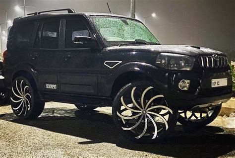 India S First Mahindra Scorpio With Inch Alloys Worth Rs Lakhs