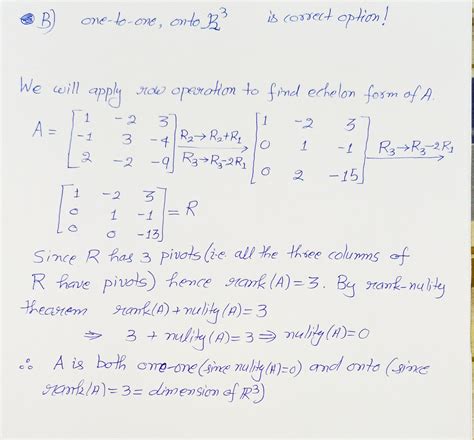 [solved] determine whether the linear transformation t is one to one and course hero