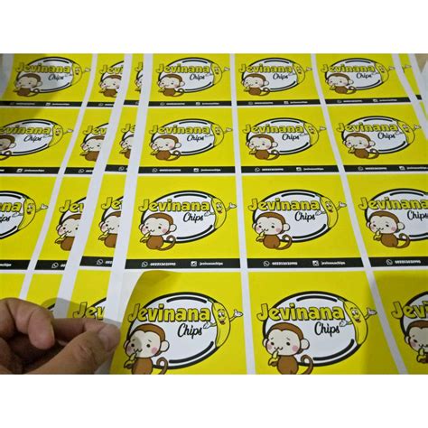 Jual Cetak Sticker Vynil Label Kemasan Sehari Jadi Shopee Indonesia