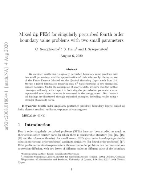 mixed hp fem for singularly perturbed fourth order boundary value problems with two small
