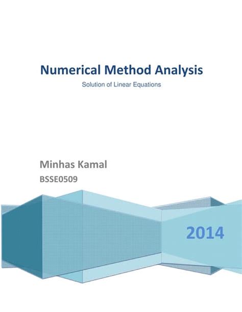 numerical method analysis algebraic and transcendental equations linear pdf