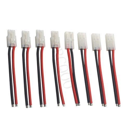 Tamiya Adaptador De Conector Macho Y Hembra Con Cable De Silicona Para