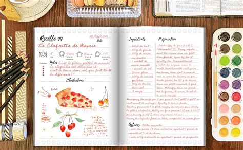 Amazon fr Mes recettes Livre de recettes à compléter Carnet pour