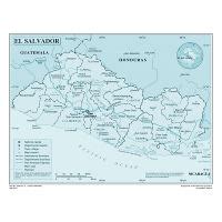 Large Detailed Tourist Map Of El Salvador With Other Marks El