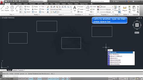 How To Draw A Rectangle In AutoCAD YouTube