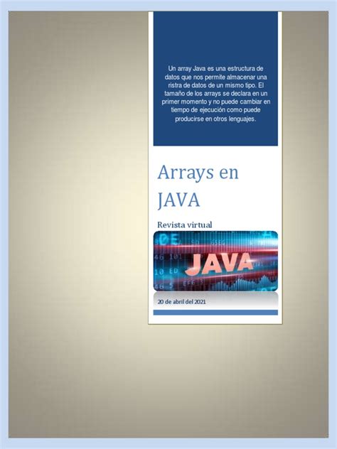 arrays en java manuel zambrano pdf estructura de datos de matriz algoritmos y estructuras