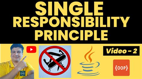 single responsibility principle tutorial with java coding example for beginners home code