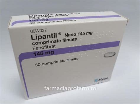 Lipantil Nano 145 Mg X 30 Compr Film Medicament Farmacia Profarm