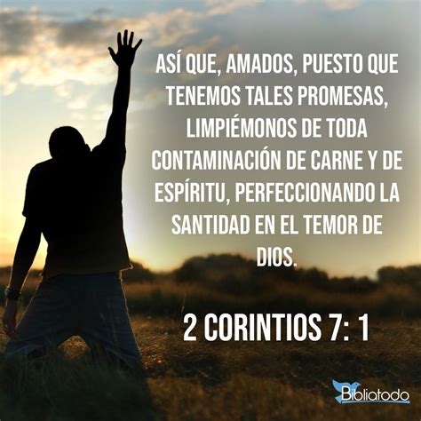 2 Corintios 7 1 RV1960 Así que amados puesto que tenemos tales