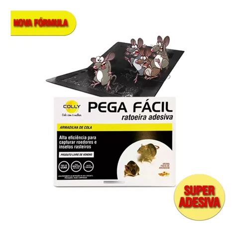 Kit 10 Unidades Ratoeira Adesiva Cola Pega Rato Pragas Visgo MercadoLivre