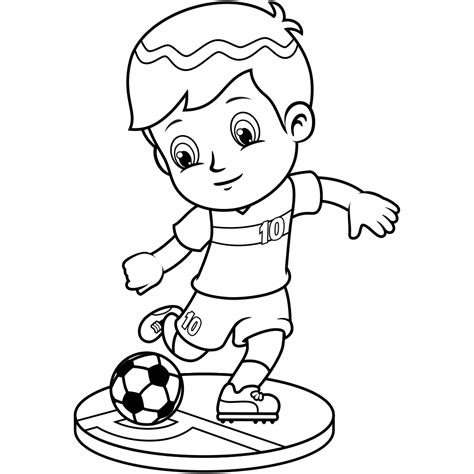 Dibujos para colorear de fútbol Más de 30 imágenes fáciles de imprimir