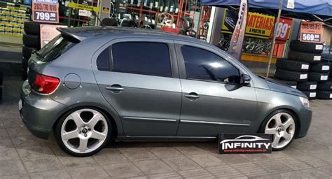 Gol G5 Rebaixado Rodas Volcano Wheels Santa Monica Aro 17