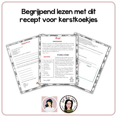 Begrijpend Lezen Met Dit Recept Voor Kerstkoekjes Juffrouw Femke
