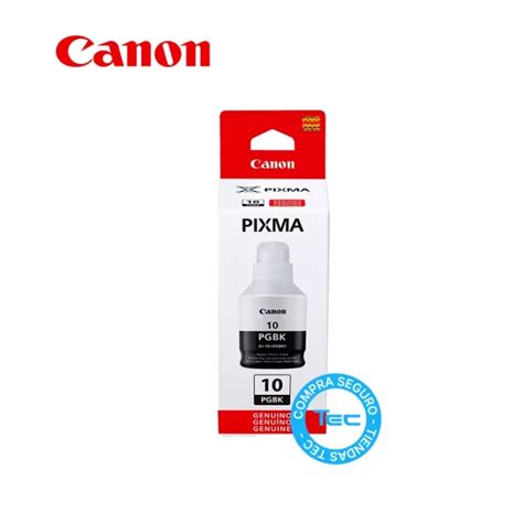 Tinta Canon GI 10 PGBK Impresora ORIGINAL Tiendas TEC