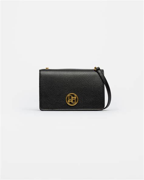 Bandolera Lola Efecto Cuero Negro Prüne