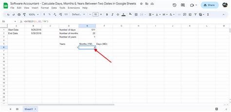Calculate Days Months Years Between Two Dates In Google Sheets