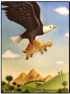 La Tortuga y el Águila Fábulas cortas de animales con moraleja